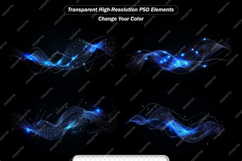 Premium Psd Artificial Intelligence Wave Lines Neural Network Vector In Concept Of Technology