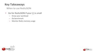 JSON In Redis When To Use RedisJSON By Jay Won Of Coupang Redis Day