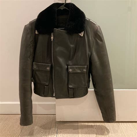 Chrome Hearts Jackets And Coats Chrome Hearts Leather Jacket With Fur