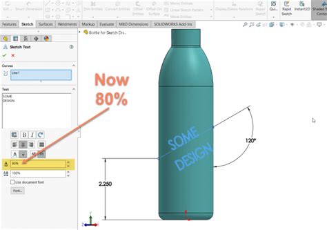 Sketch Text Convert Entities In Solidworks Workaround