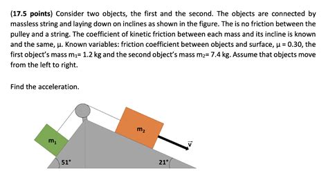 Solved 175 Points Consider Two Objects The First And The