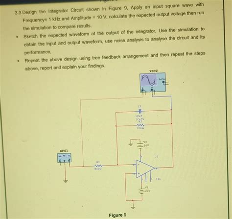 Solved 33 Design The Integrator Circuit Shown In Figure