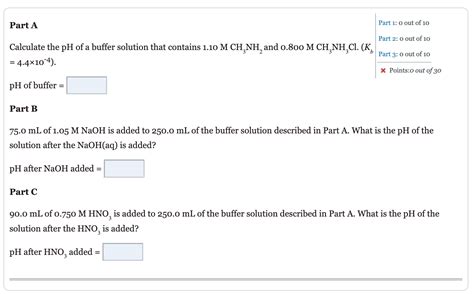 Solved Calculate The PH Of A Buffer Solution That Contains Chegg