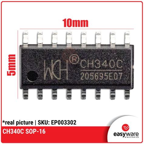 Jual Ch340c Ch340g Ch340b Ch340 Sop 16 Ic Usb To Ttl Original Wch Ic Ch340 Shopee Indonesia
