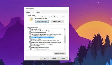 How To Automatically Reopen Folders In File Explorer After Windows Reboot
