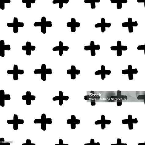 간단한 손으로 그린 기하학적 패턴 트렌디 한 흑백 브러시 마크 개체 그룹에 대한 스톡 벡터 아트 및 기타 이미지 개체 그룹 검은색 그래픽 프린트 Istock