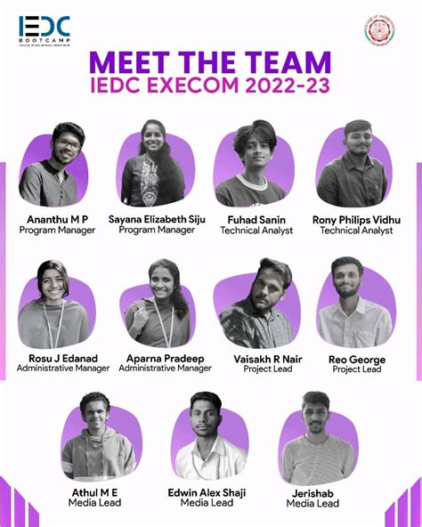 iedc bootcamp cec on linkedin iedc bootcamp cec proudly presents the new office bearers execom…