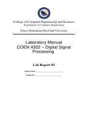 Digital Signal Processing Lab Scripts Plots Functions Course Hero