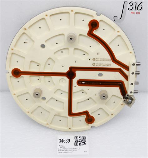 34639 Applied Materials Micro Ceramics Esc Chuck Plate 0010 G4842