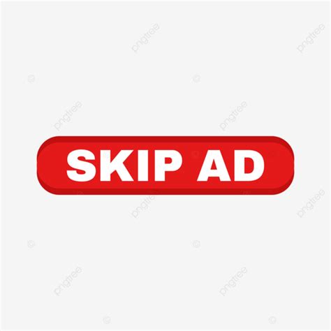 빨간색 둥근 사각형 모양의 광고 건너뛰기 버튼 벡터 광고를 건너 뛸 수 단추 광고하는 Png 일러스트 및 벡터 에 대한