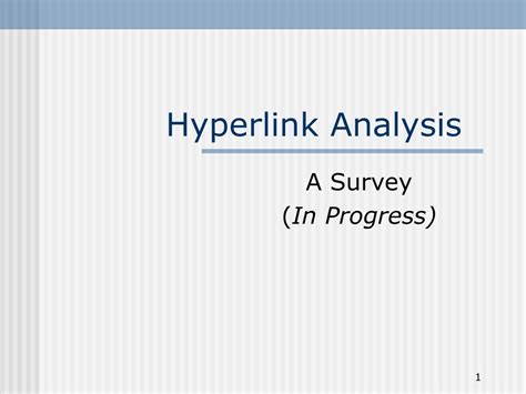 Ppt Hyperlink Analysis Powerpoint Presentation Free Download Id