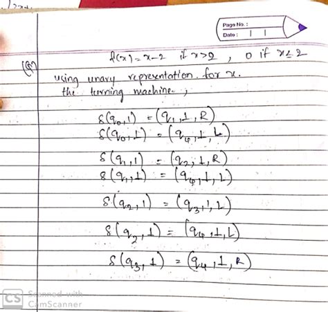12 design a turing machine that computes the function f x x − 2 if
