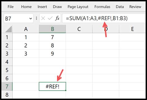 ref error in excel understanding and fixing excel formula