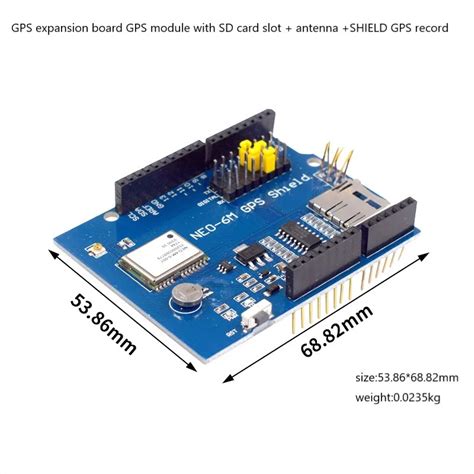 Neo 6m Gps Logger Shield Expansion Board Module Shield Spi Uart W Sd