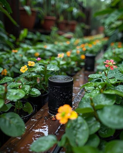 A Smart Irrigation System Adjusting Background Premium AI Generated Image