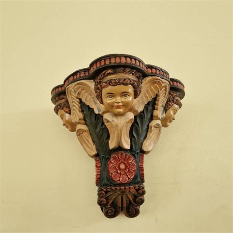 Дървена поставка конзола за стена Antique Boutique