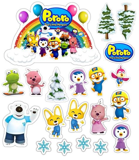 Topper Pororo The Little Penguin Ulang Tahun Mickey Mouse Gambar