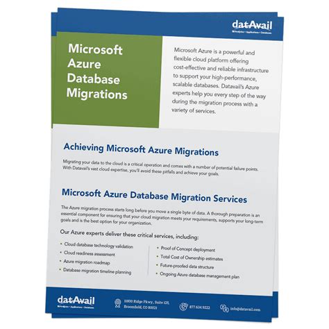 Microsoft Azure Database Migrations Datavail