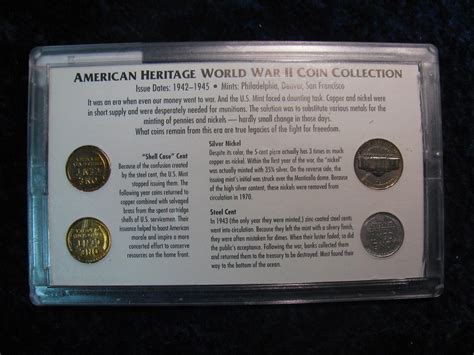 1539 American Heritage World War Ii Coin Collection 1943 45 Cents