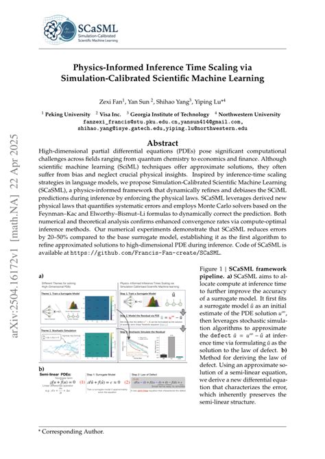 Pdf Physics Informed Inference Time Scaling Via Simulation Calibrated