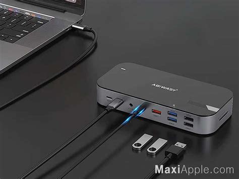 ABIWAZY Hub Ports USB C ThunderBolt HDMI Ecrans MaxiApple