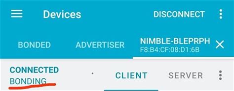 Nrf Connect Mobile App Stucks In Bonding State Nordic Qanda Nordic
