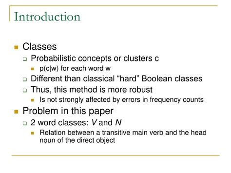 Ppt Distributional Clustering Of English Words Powerpoint Presentation Id152501