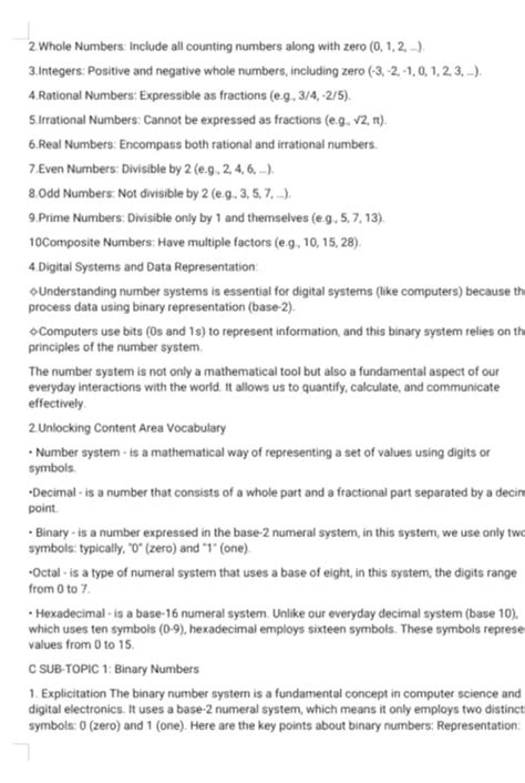 2 Whole Numbers Include All Counting Numbers StudyX