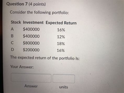 Solved Question 7 4 Points Consider The Following