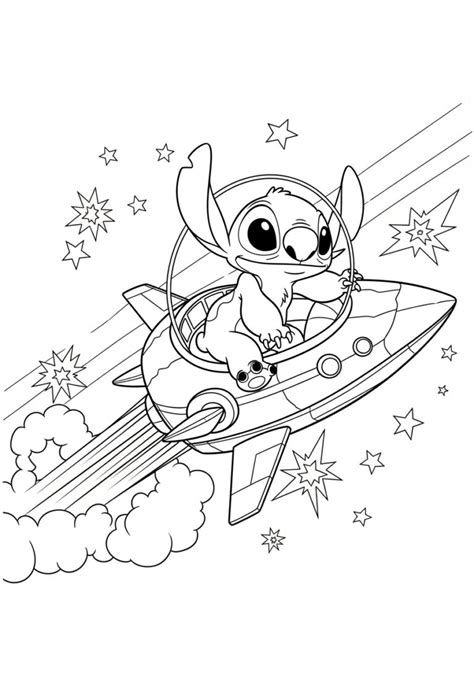 Página Para Colorear De La Película Stitch ¡divertida E Imprimible Gratis