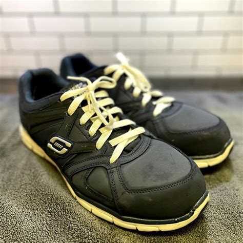 Skechers Shoes Mens Skechers Synergy Alloy Toe Work Shoes Size 1