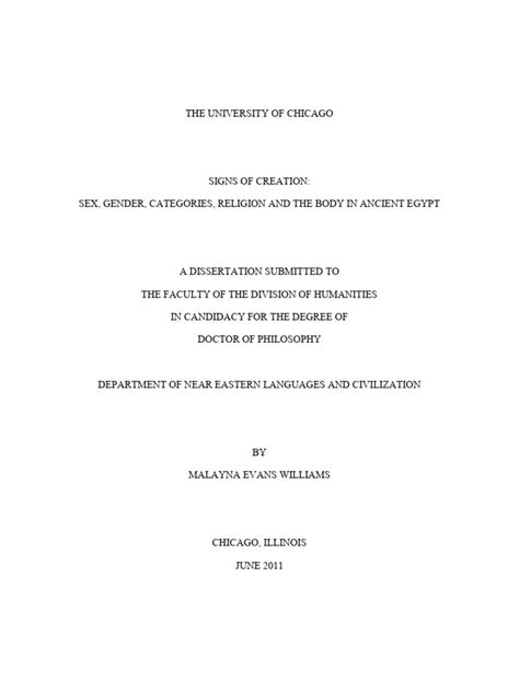 Signs Of Creation Sex Gender Categories Pdf Egyptian Mythology Gender