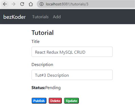 React Redux MySQL CRUD Example With Node Js Express BezKoder