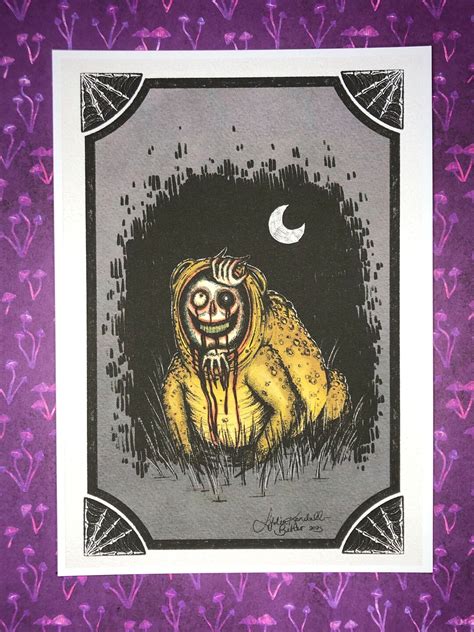 Cursed Toad 5x7in Art Print Etsy