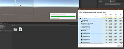 constant incessant reload script assemblies program crashing