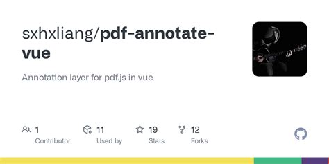 Github Sxhxliangpdf Annotate Vue Annotation Layer For Pdfjs In Vue