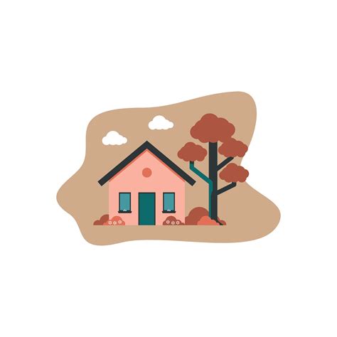 House Flat Design 602151 Vector Art At Vecteezy