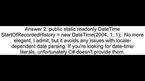 Best Way To Get A Static Datetime Value Youtube