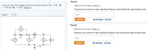 Solved Solve For The Node Voltages Shown In The Figure Below Chegg