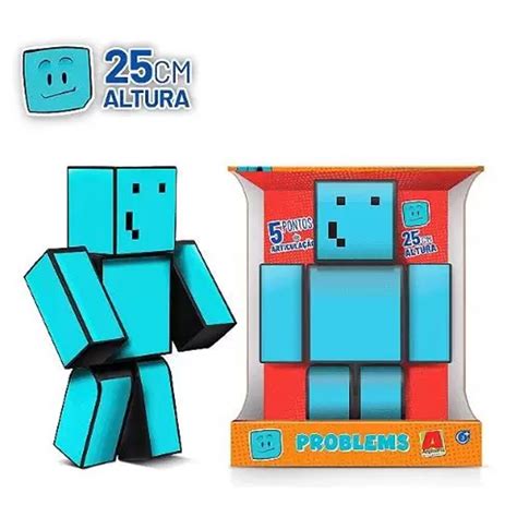 Boneco Problems Gamer Skin Turma Do Problems 25 Cm Algazarra Fátima Criança