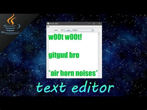 Free Video Java Text Editor App From Bro Code Class Central