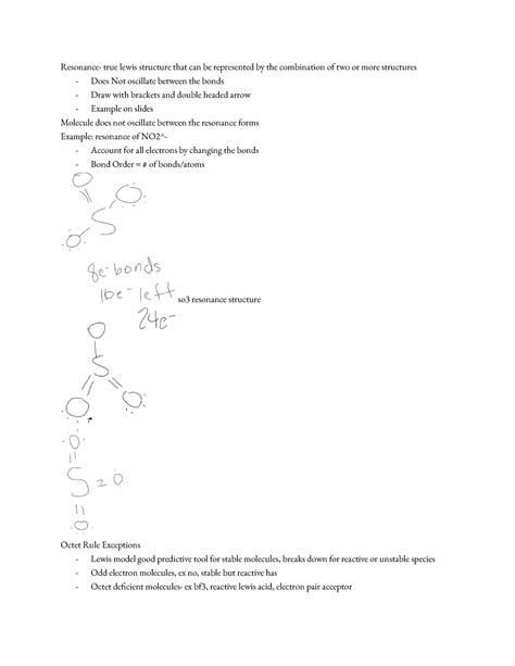 Resonance Lewis Structure Diagrams Resonance Exhibiting