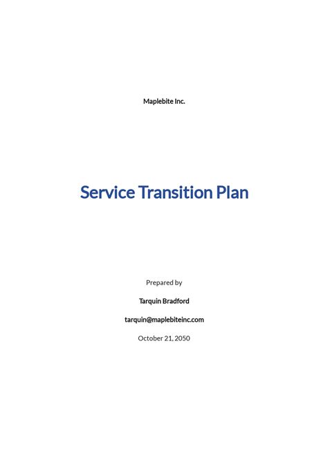 Internal Job Transition Plan Template Google Docs Word Apple Pages Template Net