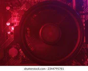 Cpu Processor Fan On Motherboard Spinning Stock Photo Shutterstock