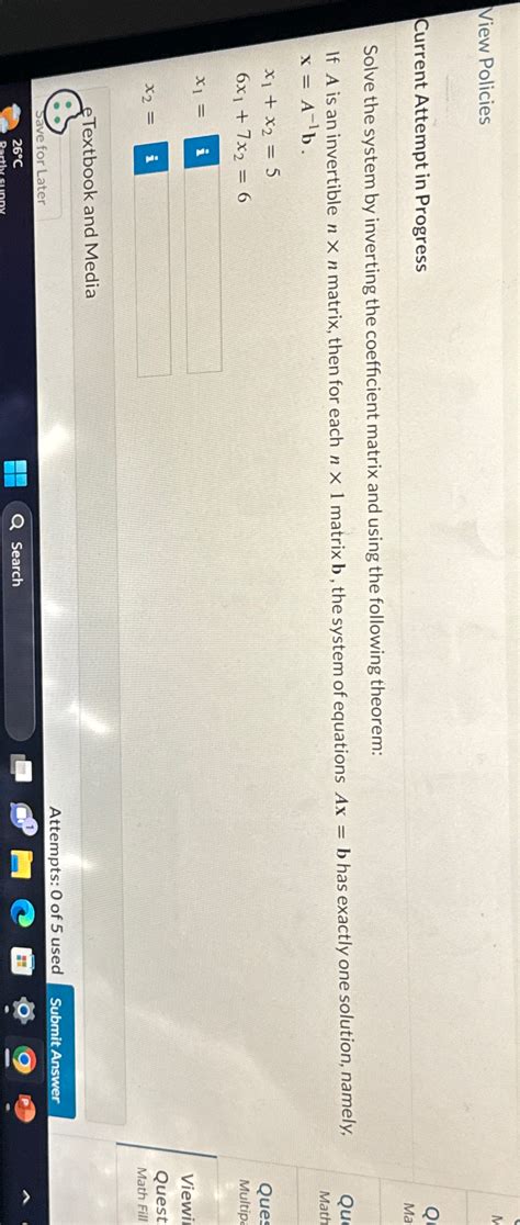 solved view policiescurrent attempt in progresssolve the