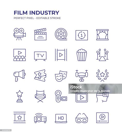 영화 산업 영화 카메라 필름 슬레이트 클래퍼 보드 영화 프리미어 레드 카펫 감독 영화 수상 등 아이콘에 대한 스톡 벡터 아트 및 기타 이미지 Istock