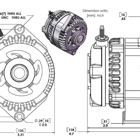 Gm 10si Alternator Dimensions