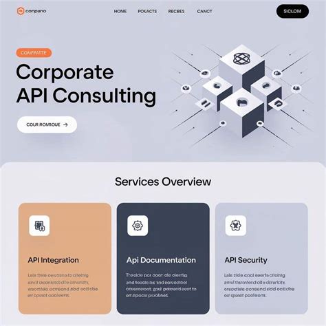 Entry 13 By Mohummadshabaz15 For Corporate Api Consulting Landing Page