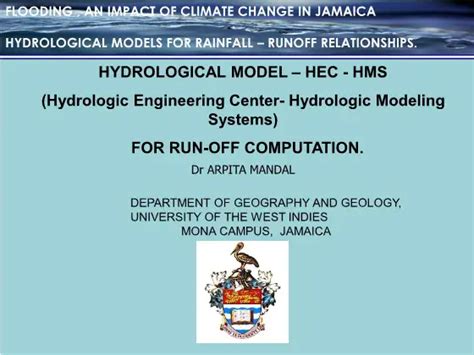 Hydrological Model Hec Hms Hydrologic Engineering Center Hydrologic Modeling Systems For