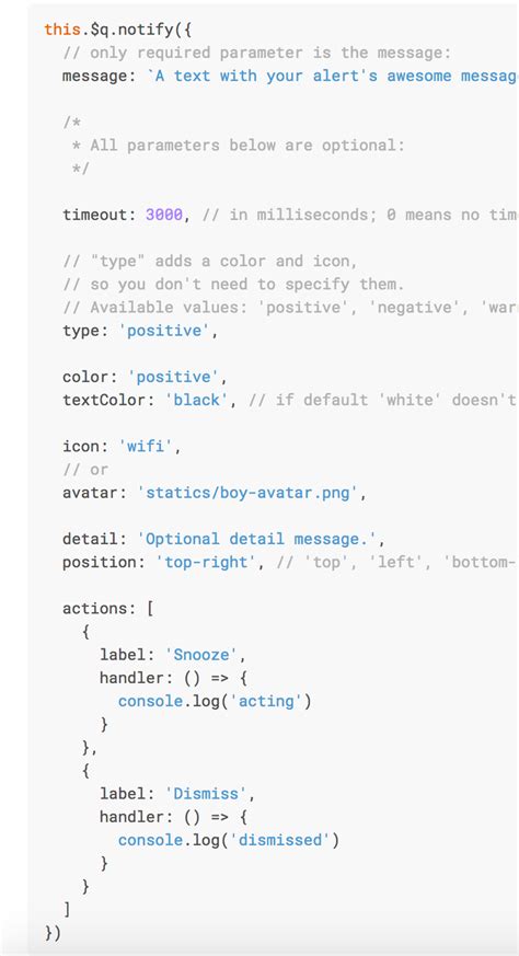 Request Use An Icon For `action Label` In Notify · Issue 1698